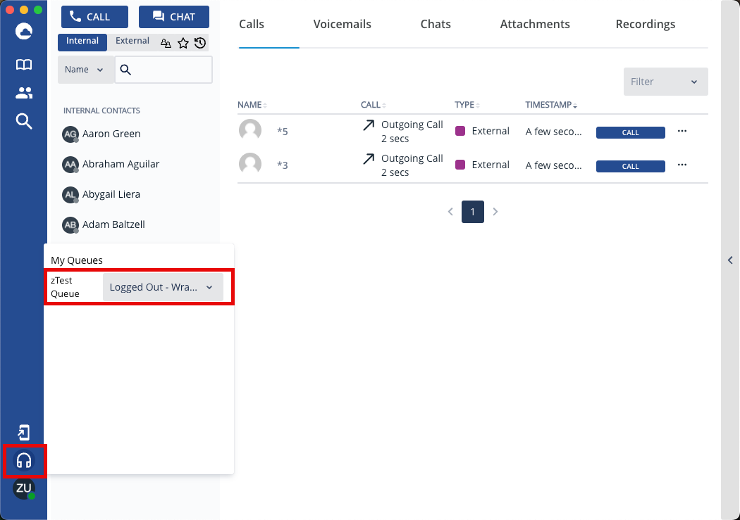 Logging in and out of Call Queues – Trailer Bridge KB